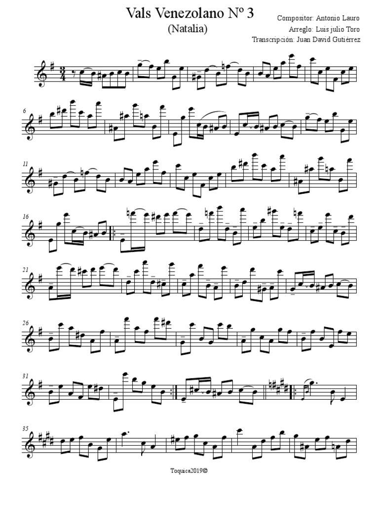 Vals Venezolano #3 - Score PDF | PDF