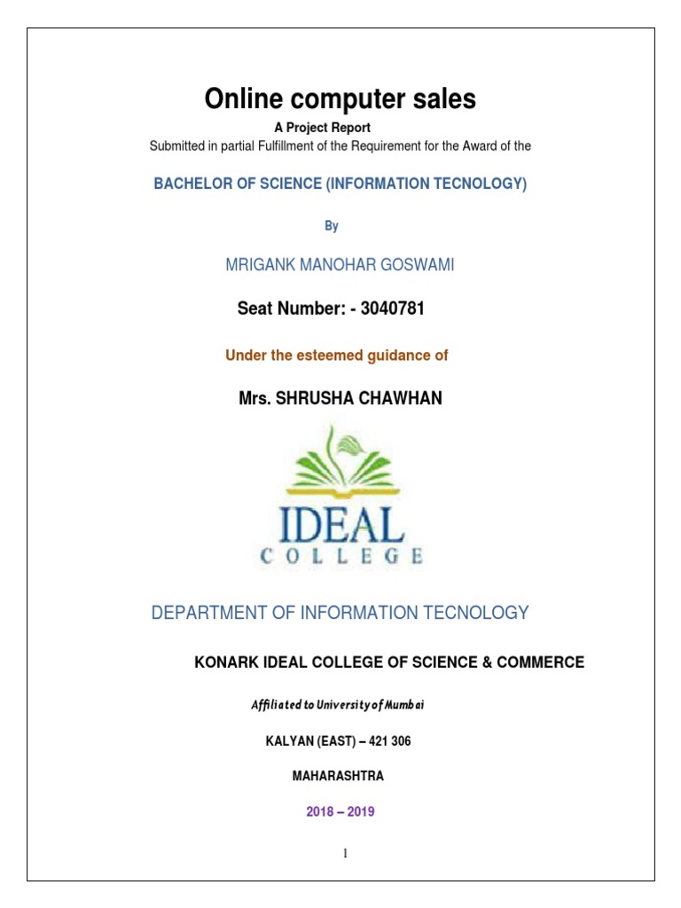 Online Computer Sales | PDF | Online Shopping | Class (Computer ...