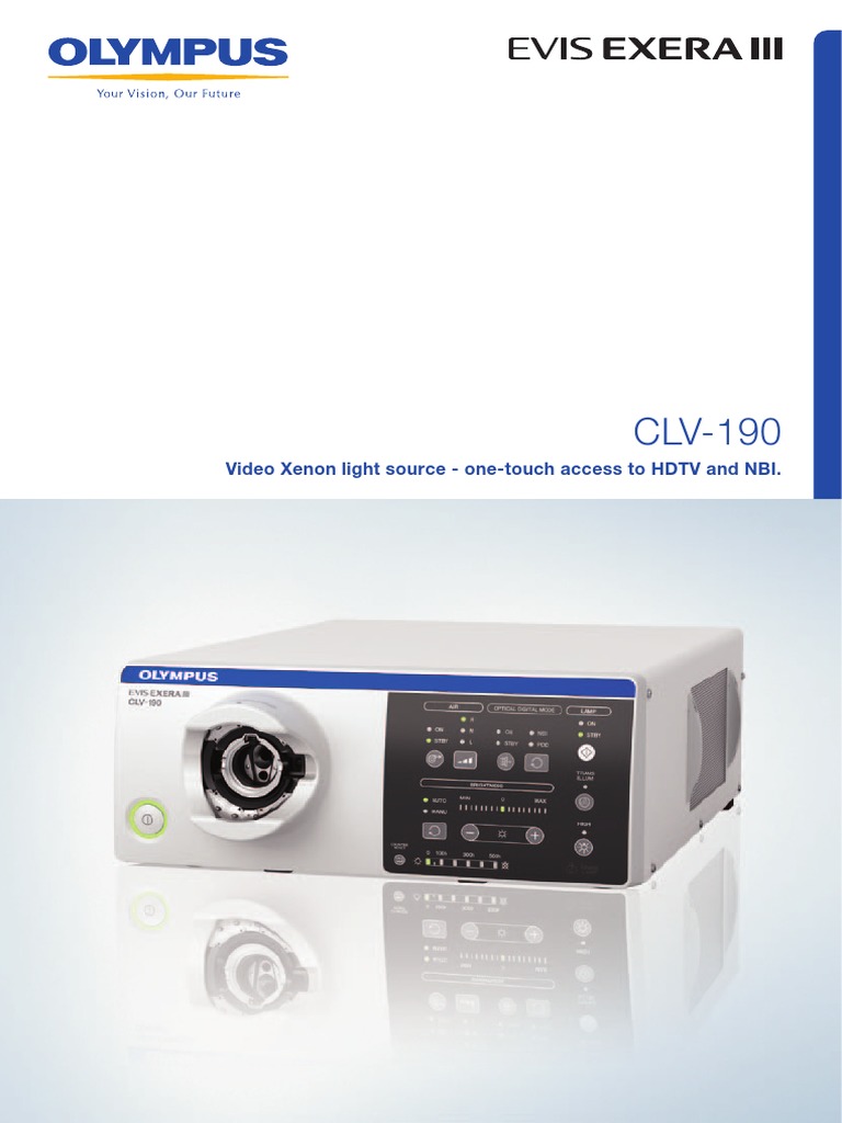 Olympus CLV-190 Xenon Light Source | PDF | Power Supply | Manufactured ...