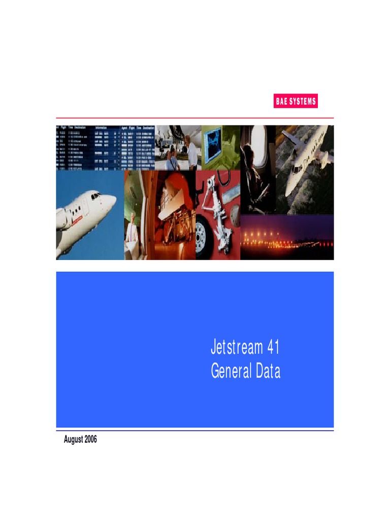 Jetstream 41 General Data PDF | PDF | Cockpit | Cargo