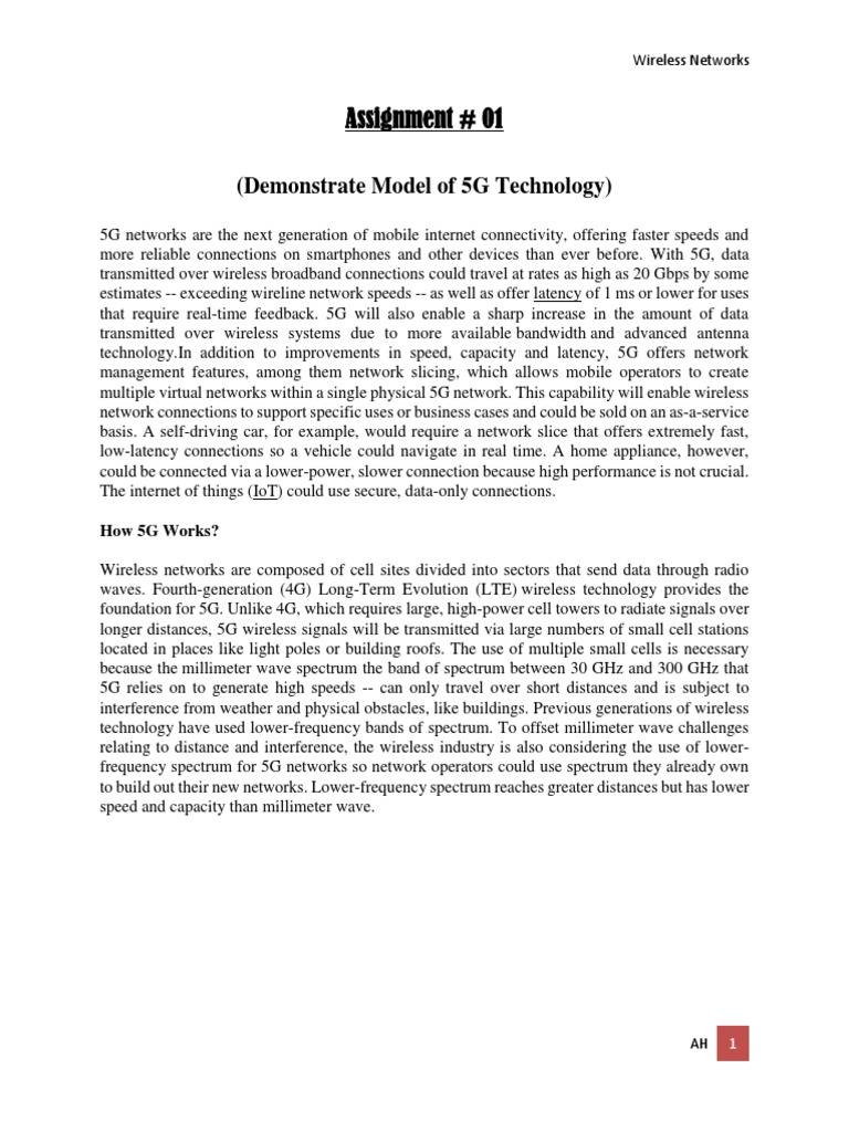 5G Wireless Technology Overview | PDF | 4 G | Internet Access