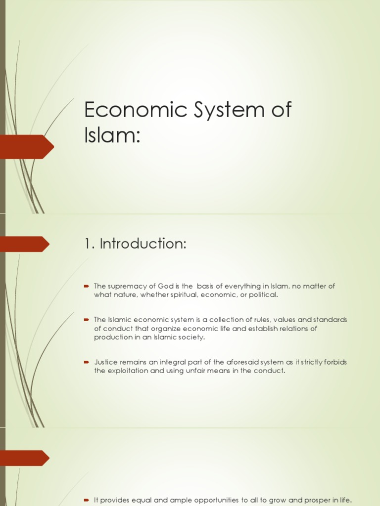 Economic System of Islam | PDF | Social Justice | Justice
