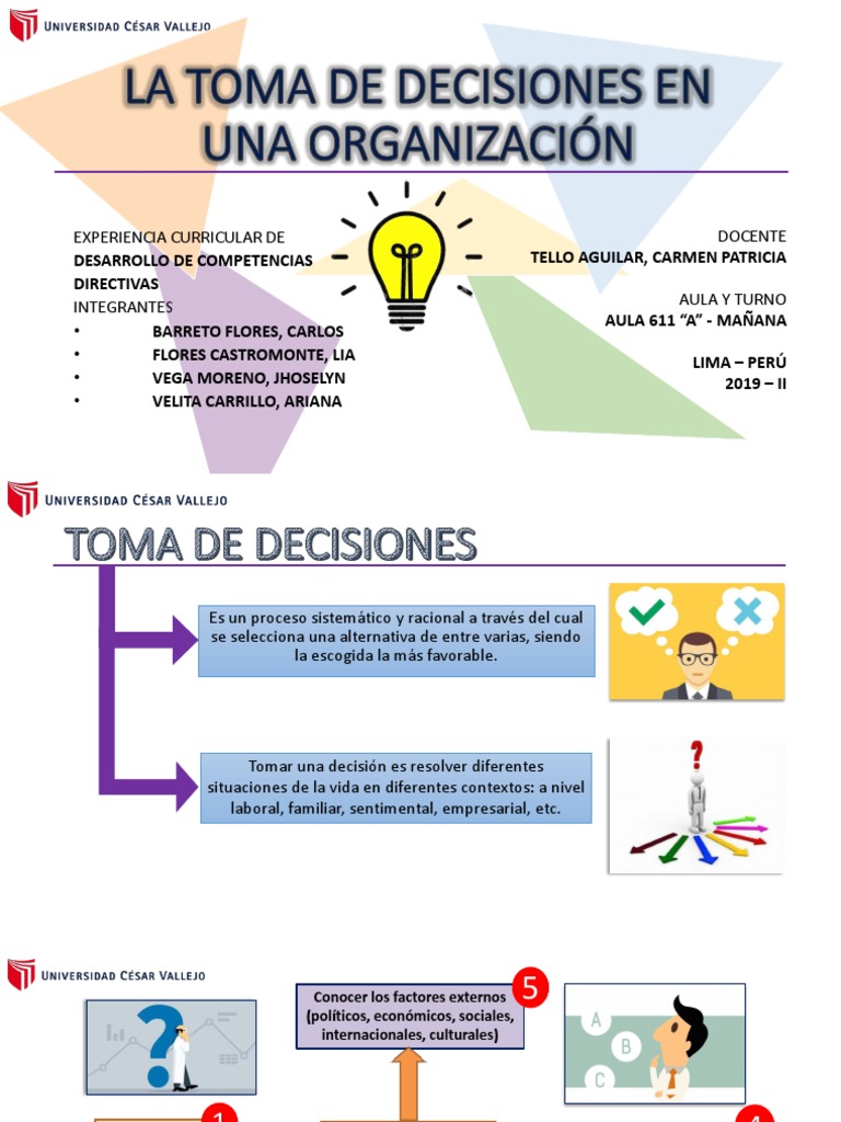 La Toma de Decisiones en Una Organización | PDF | Toma de decisiones | Ciencia cognitiva