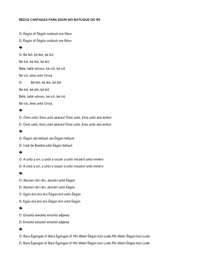 Rezas de Egun | PDF