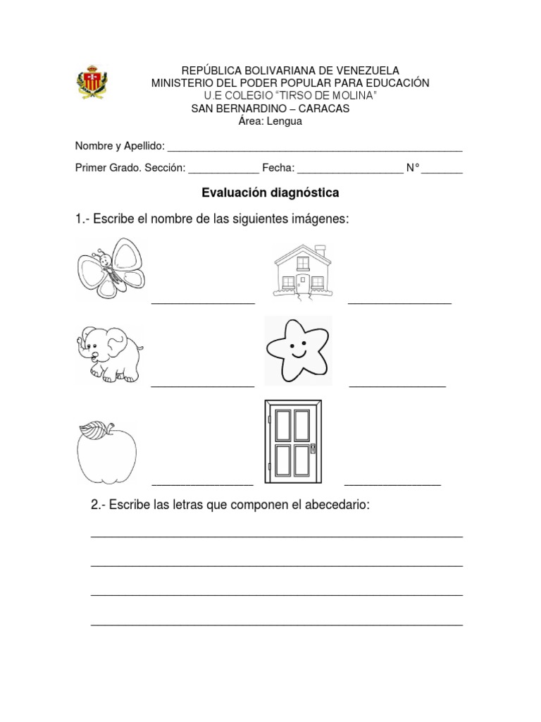 Prueba Diagnóstica Lengua | PDF
