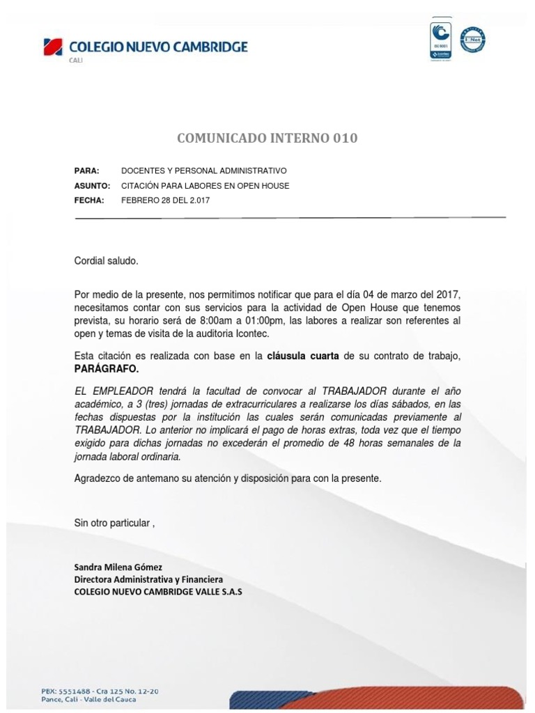 Comunicado 010 | PDF