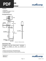 Led Voltage/Current Ratings Table | PDF | Resistor | Direct Current