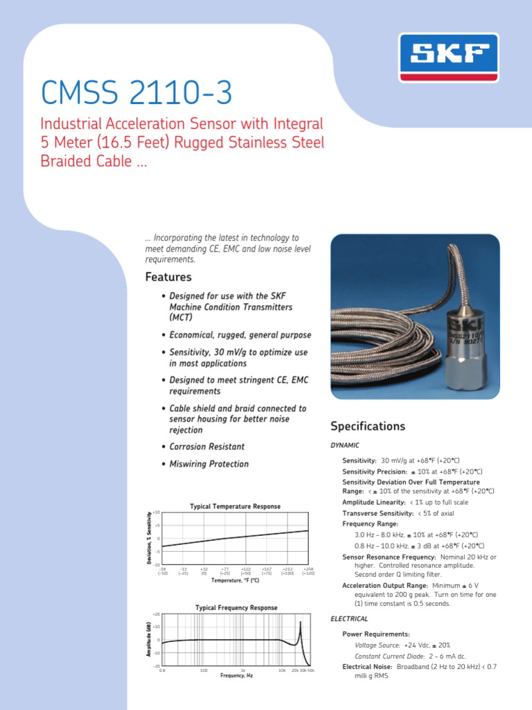 Sensor SKF | PDF | Sensor | Hertz