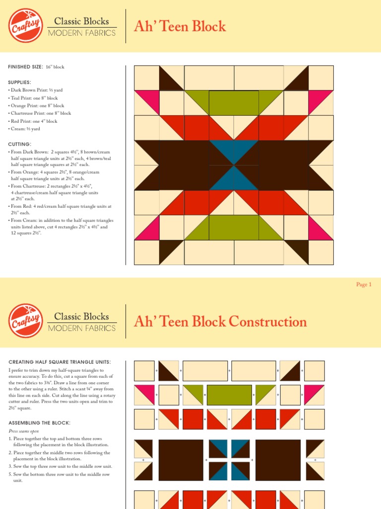 Ah' Teen Block | PDF | Teaching Methods & Materials