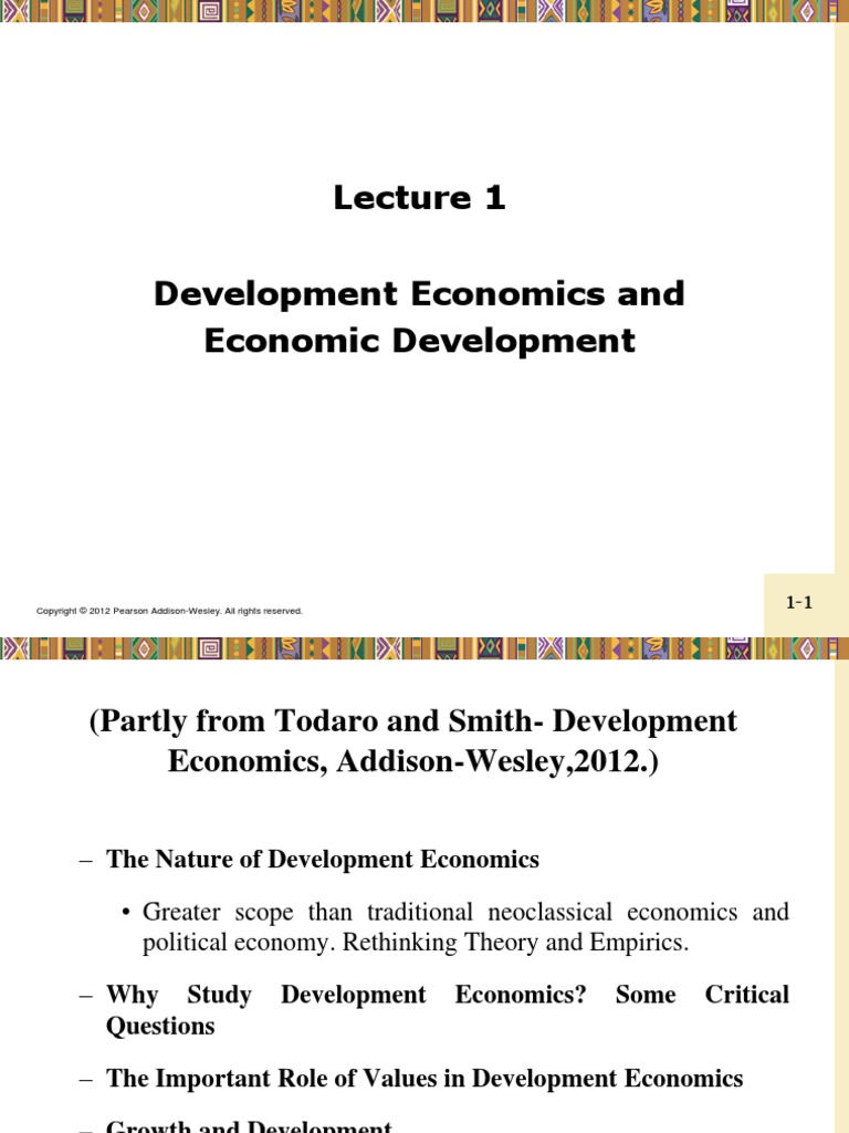 Development Economics | PDF | Economic Development | Millennium ...