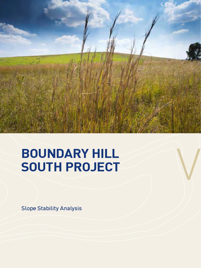 Appendix V Slope Stability Analysis | PDF | Geotechnical Engineering ...