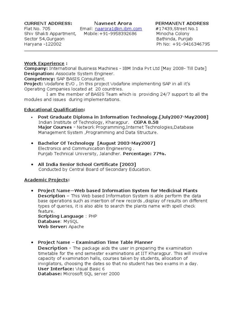 Nav Resume | PDF | Scripting Language | Databases