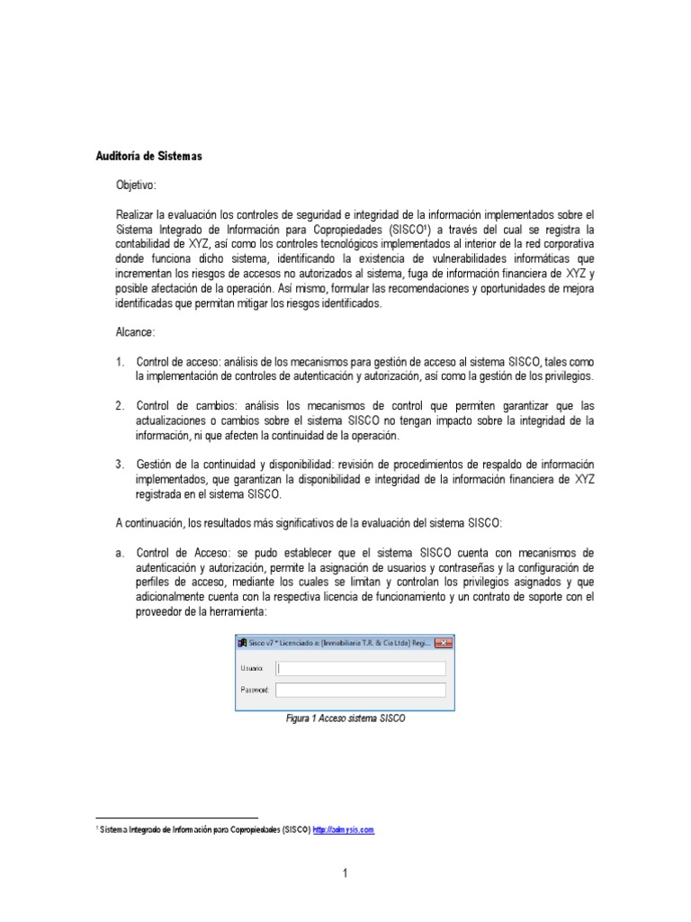 Informe Auditoria | PDF | La seguridad informática | Seguridad