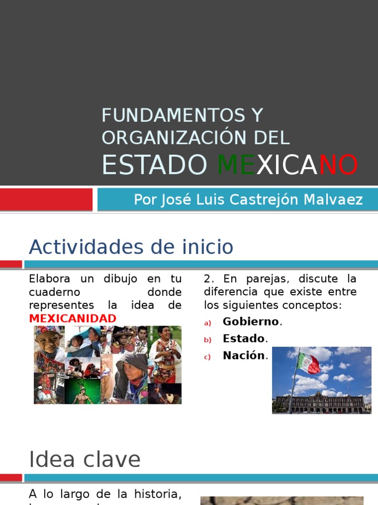 Fundamentos y Organización Del Estado Mexicano | PDF | Ciencias ...