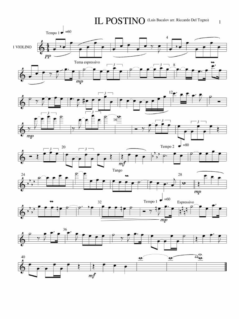 Il Postino String Quartet PDF | PDF