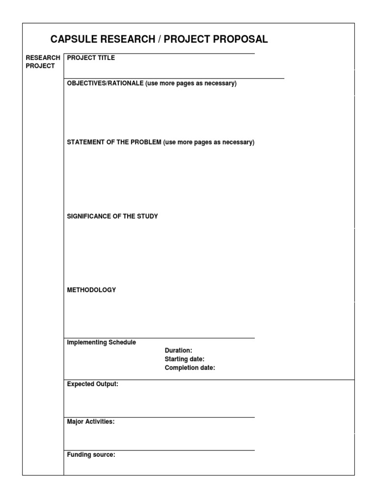 Capsule Research Proposal in Organic Chemistry | PDF | Art