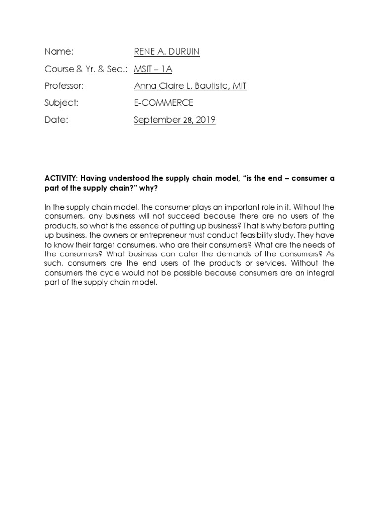 Activity 2 - Rene A. Duruin | PDF | Career & Growth | Business