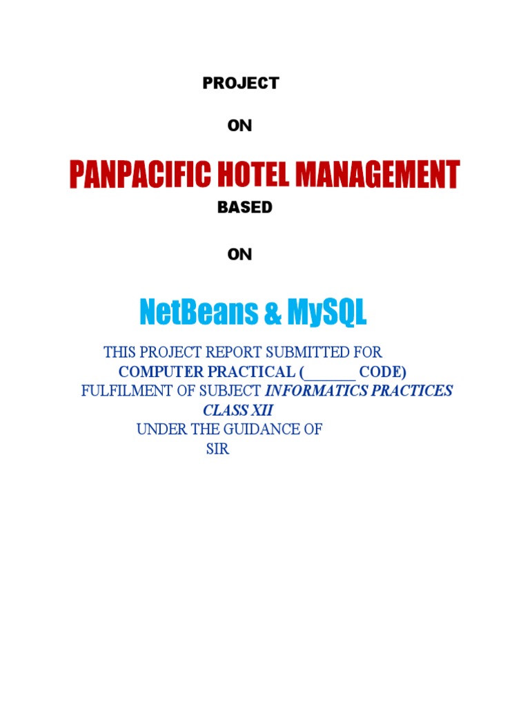 Hotel Management | PDF | Password | Computer Programming