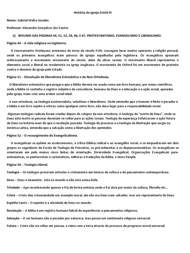 História Da Igreja Cristã Iii Pdf Evangelismo Protestantismo