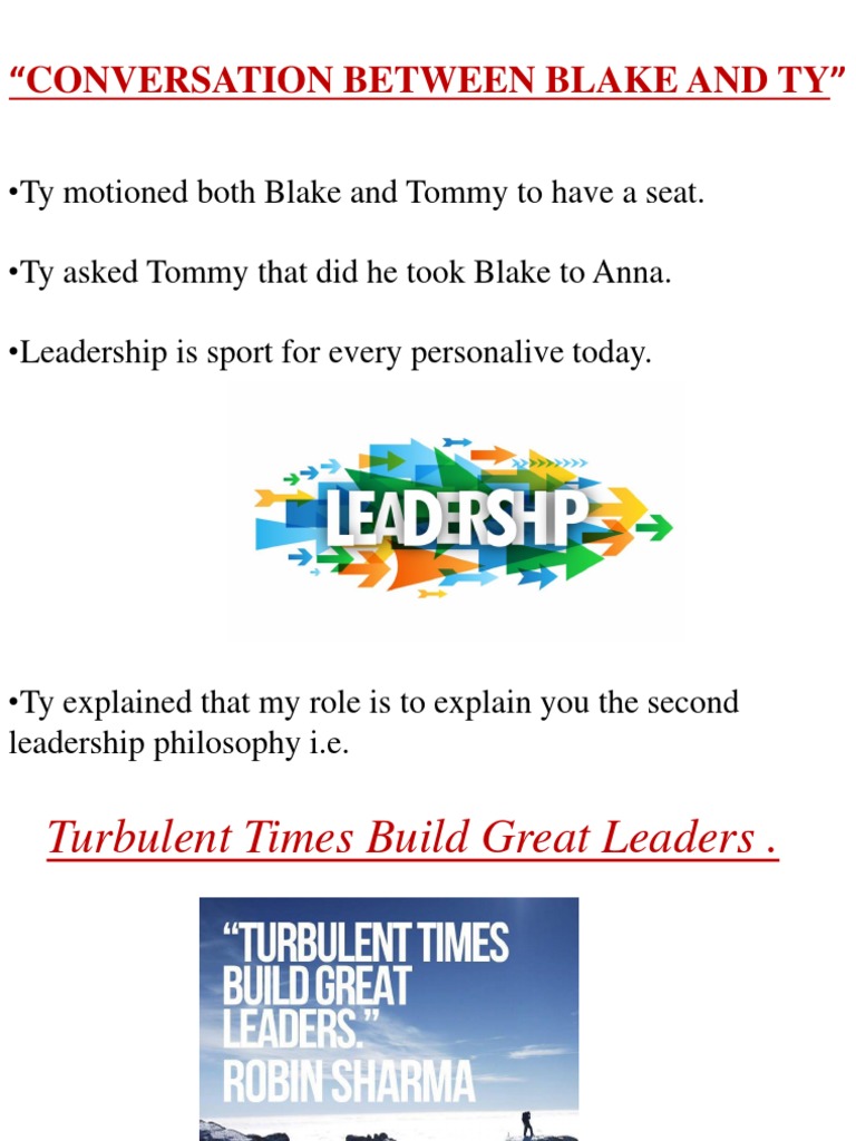 Conversation Between Blake and Ty | PDF