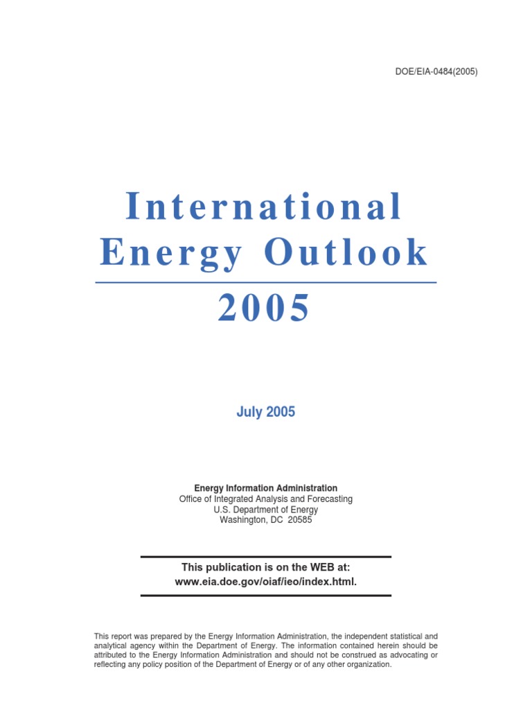 International Energy Outlook 2005 | PDF | World Energy Consumption ...