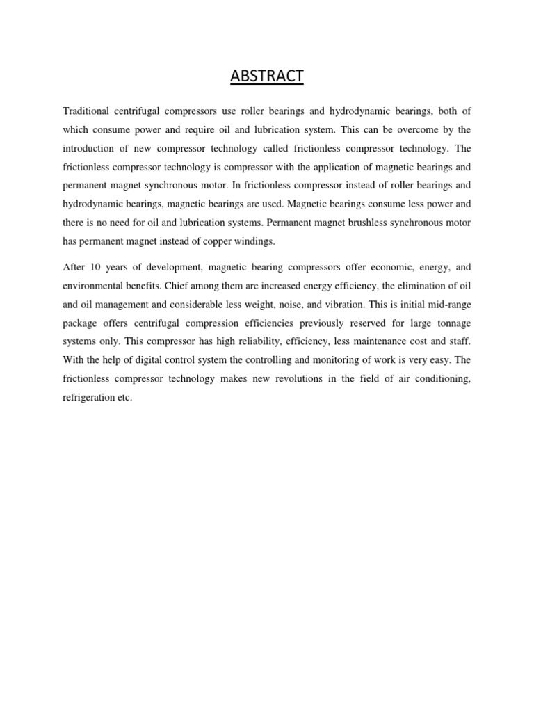 Frictionless Compressor | PDF | Electric Motor | Physical Quantities
