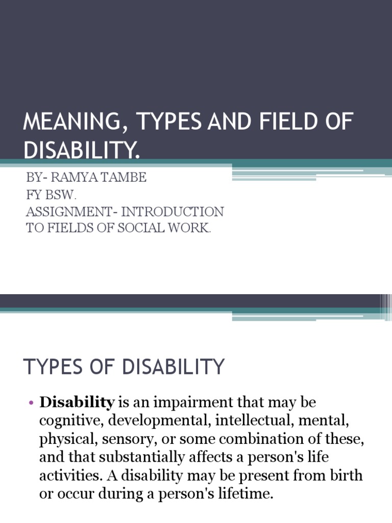 Understanding Disability in Social Work | PDF | Disability | Social Work