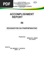 RD Elc Corner Accomplishment Report | PDF | Cognition | Learning