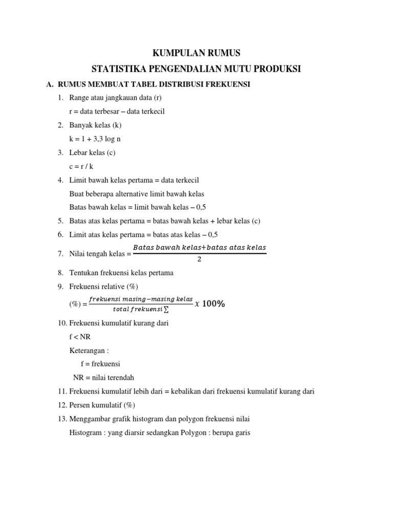 Kumpulan Rumus | PDF