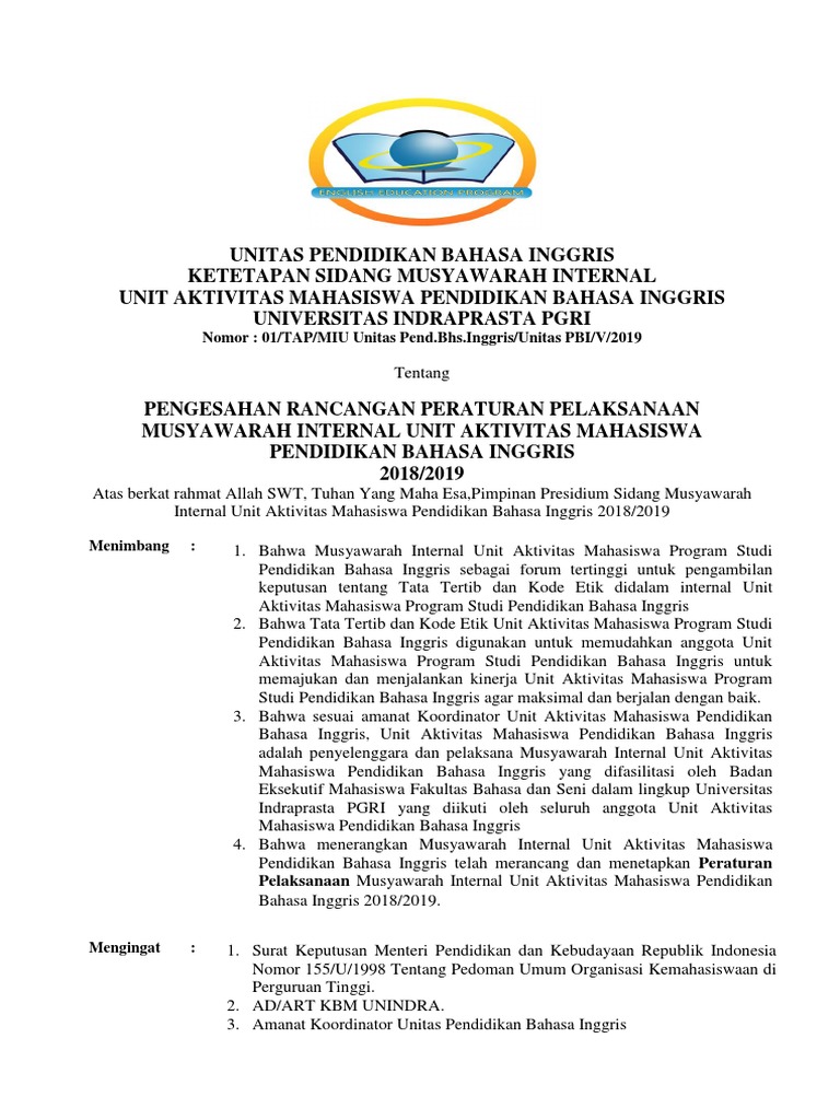 Contoh Konsideran | PDF