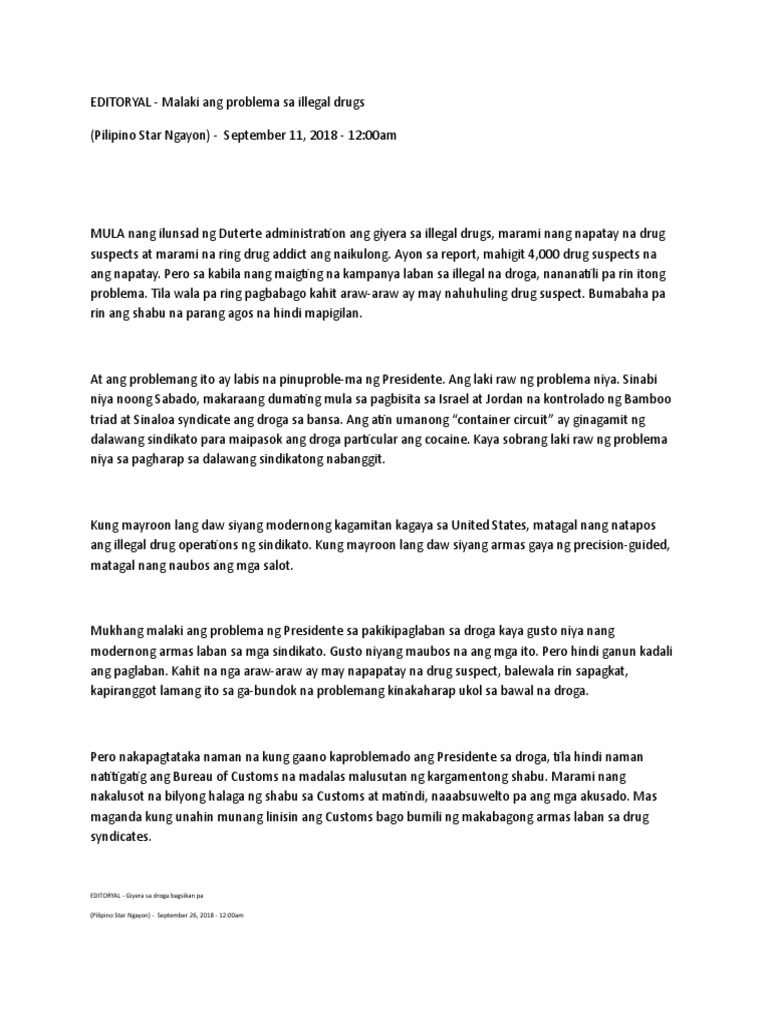 Editoryal - Mal-Wps Office | PDF