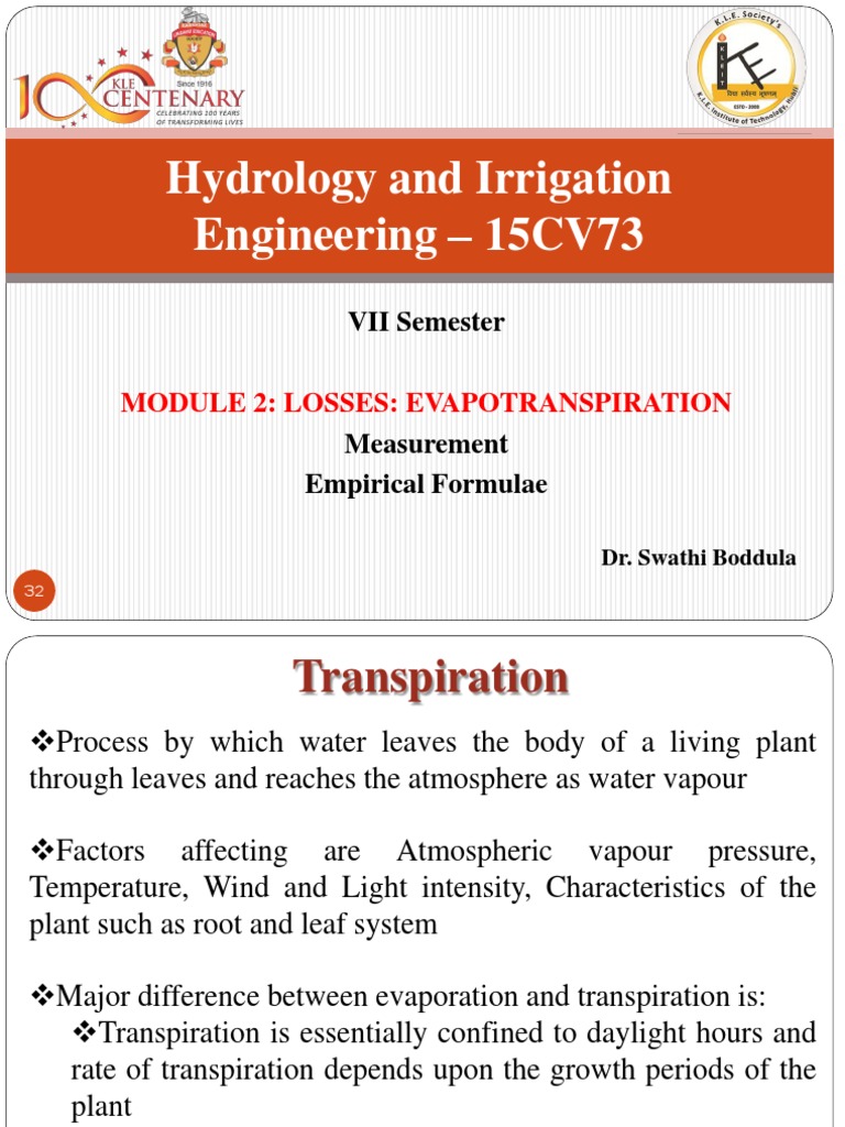 Hydrology and Irrigation Engineering - 15CV73: VII Semester | PDF ...