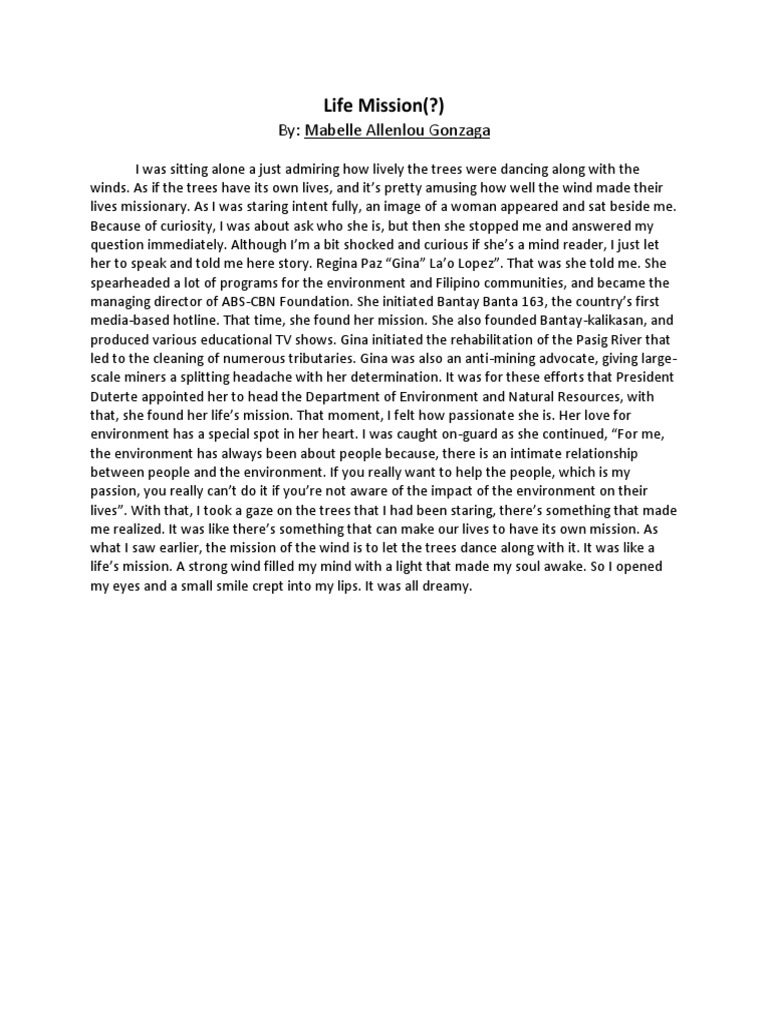 Life Mission | PDF