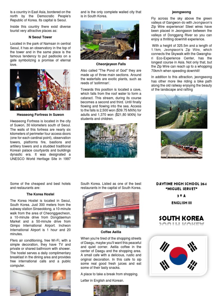 Corea Del Sur Tríptico | PDF | Seoul | South Korea