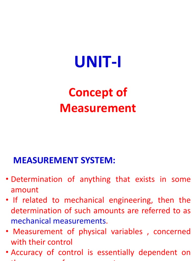 Generalized Measurement System PDF | PDF | Measurement | Quantity