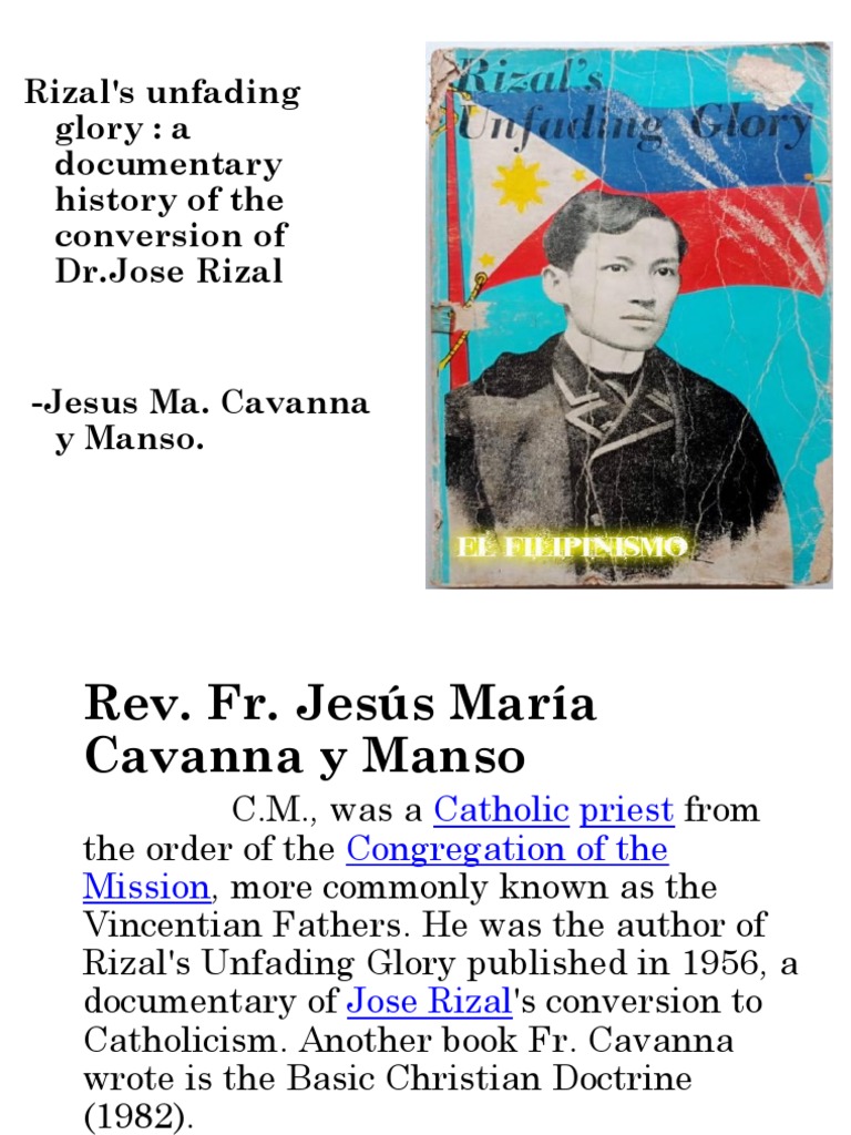Rizal's Conversion: Cavanna's Insights | PDF