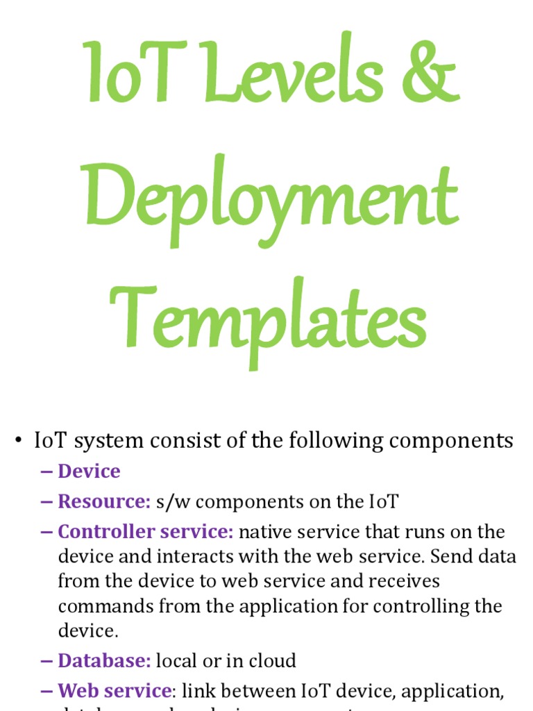 Iot Levels & Deployment Templates | Internet Of Things | Node (Networking)