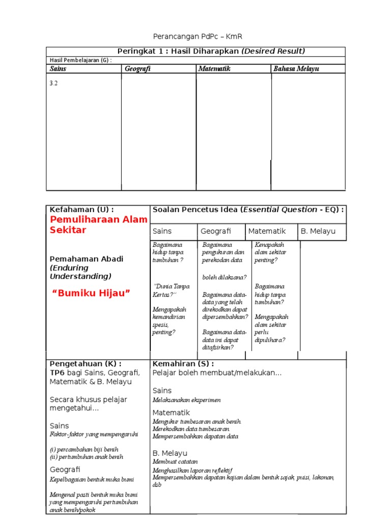 Perancangan PDP KMR | PDF