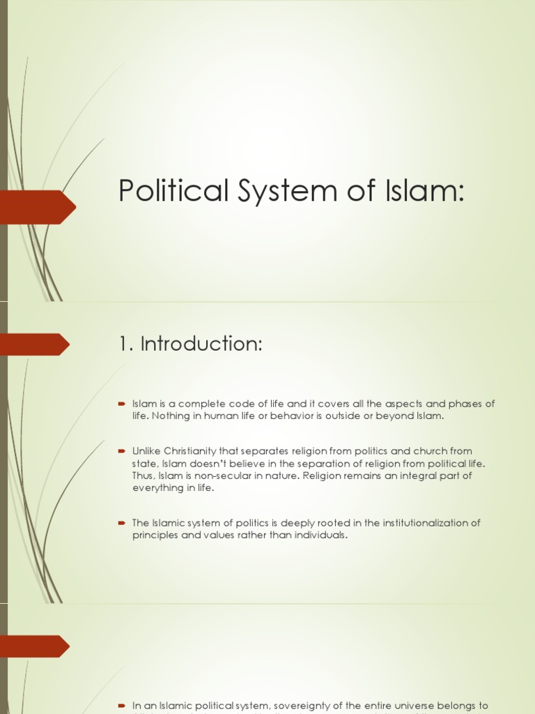 Islamic Political System Overview | PDF | Caliphate | Sovereignty