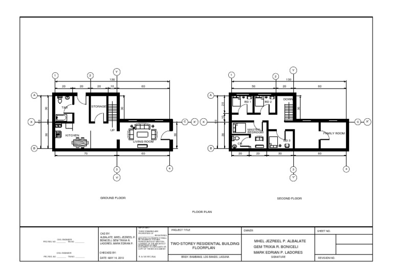 Plate No.2 FloorPlan (For Finals) - Model PDF | PDF | Buildings And ...