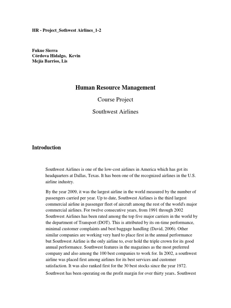 HRM - Project - Content 1-2 | PDF | Economies | Business