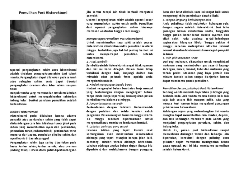 Penkes Histerektomi | PDF