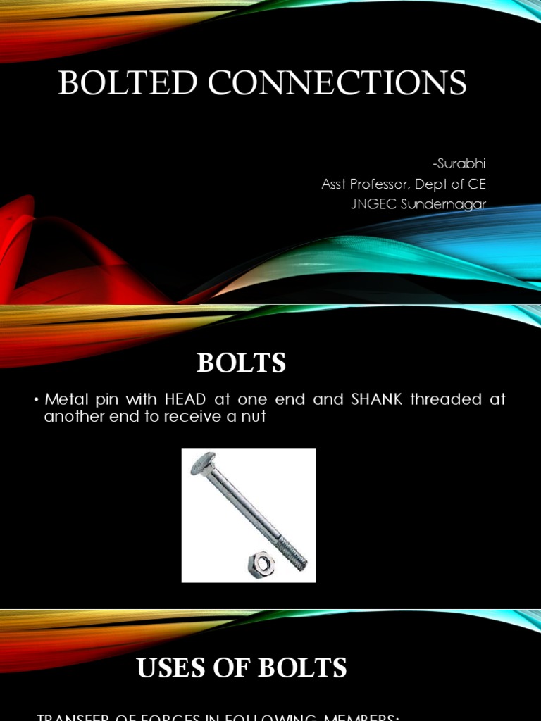 Bolted Connections PDF | PDF | Screw | Strength Of Materials