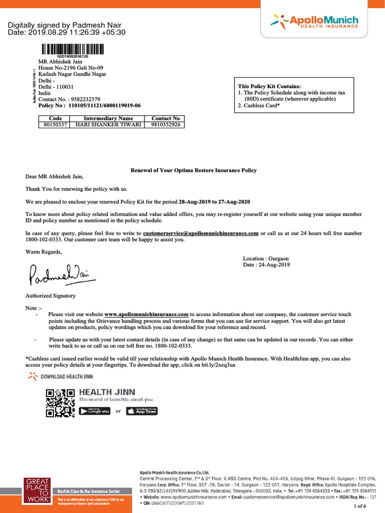 Digitally Signed by Padmesh Nair Date: 2019.08.29 11:26:39 +05:30 | PDF ...