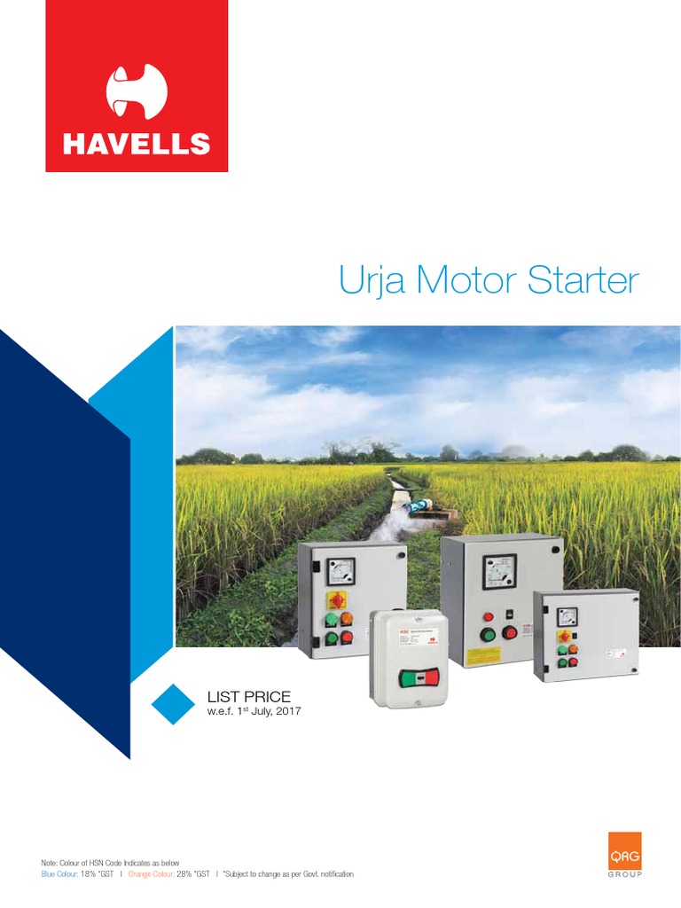 Havells Starter | PDF | Relay | Electrical Components