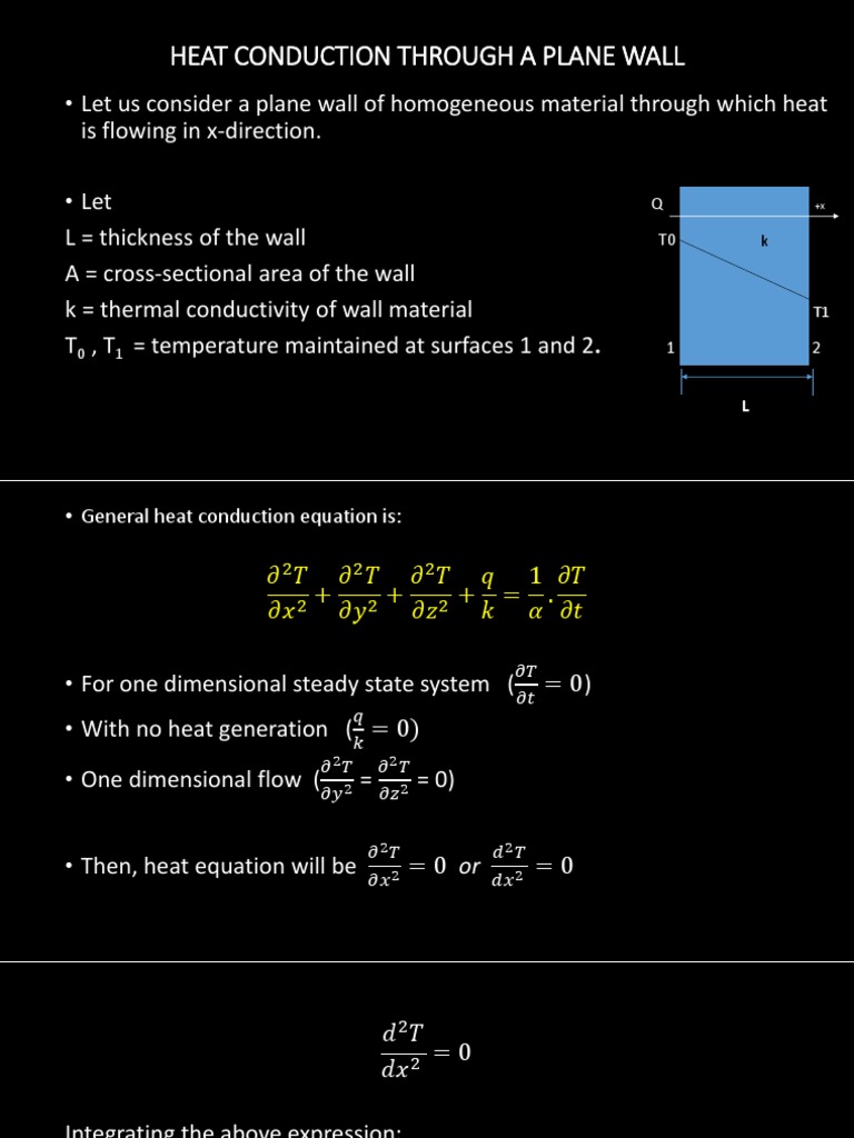 Plane Walls | PDF | Thermal Conduction | Thermal Conductivity