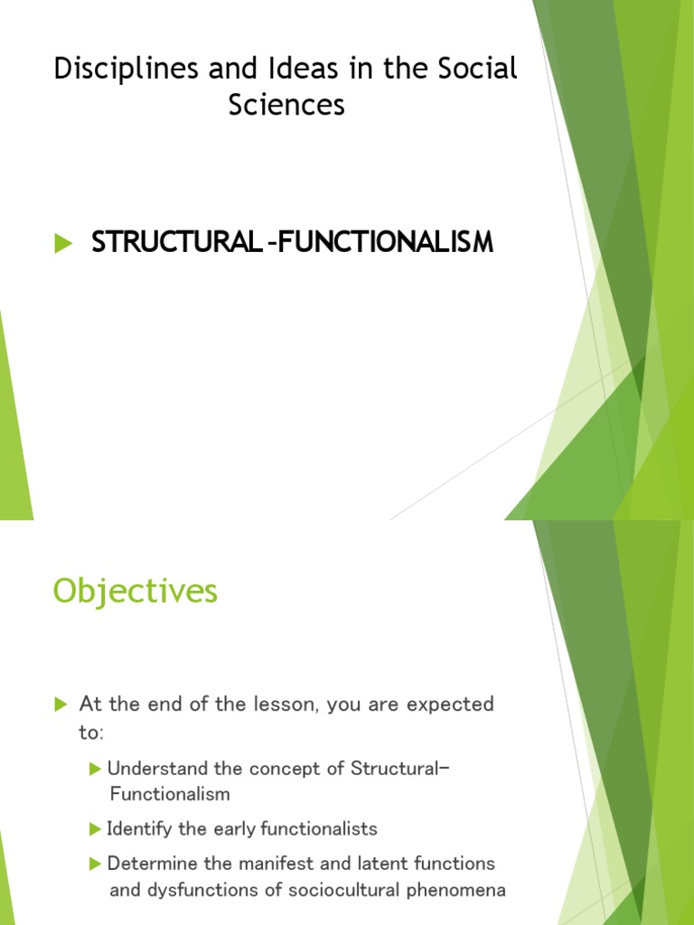 Disciplines and Ideas in The Social Sciences: Structural-Functionalism ...
