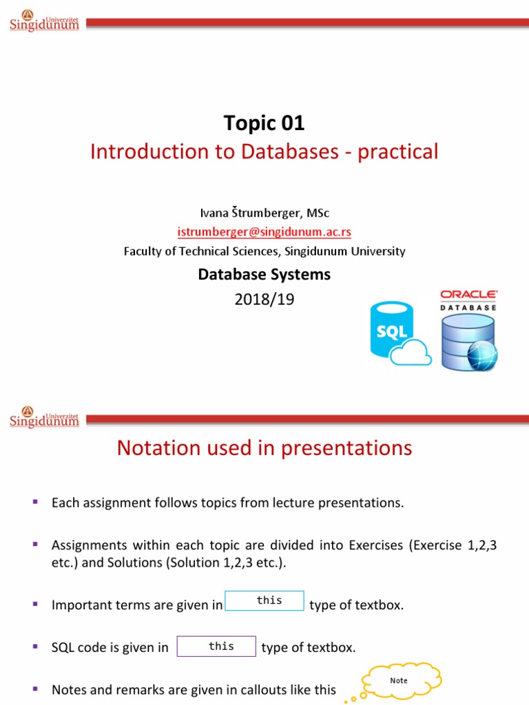 Introduction To Databases - Practical | PDF | Table (Database) | Databases