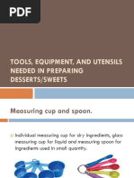 Prepare Desserts and Sweet Sauces | PDF | Desserts | Custard