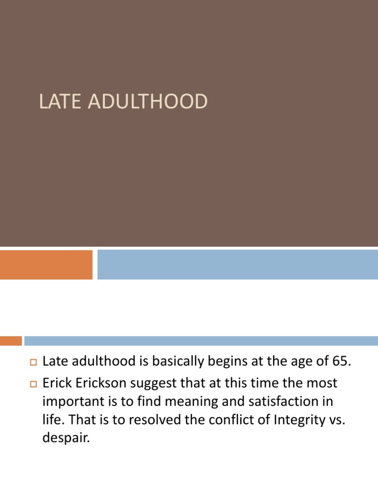 Late Adulthood Development and Changes | PDF | Dementia | Memory